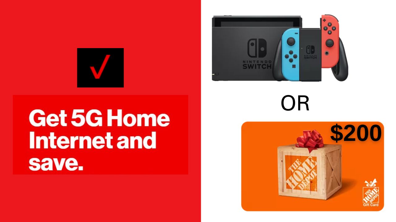 Verizon 5G Internet $45 a Month + Get a $200 Home Depot Gift Card or ...