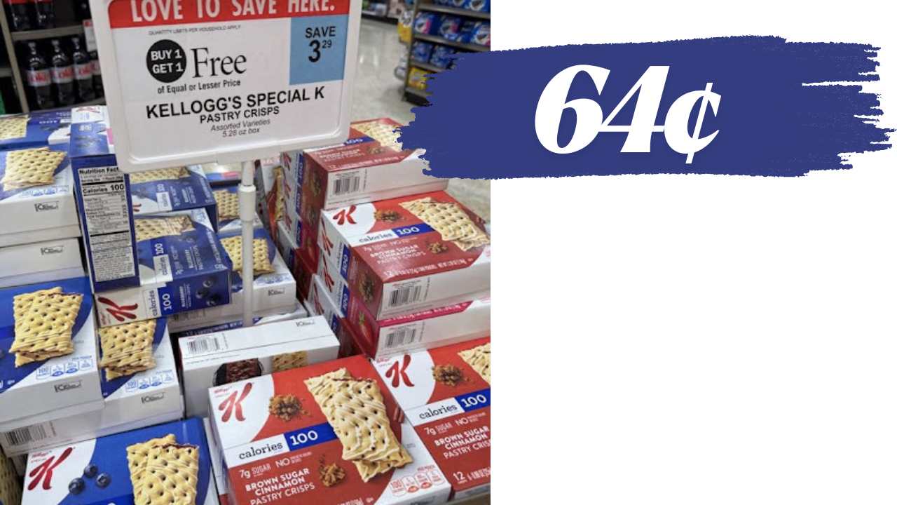 64¢ Kellogg's Special K Pastry Crisps :: Southern Savers