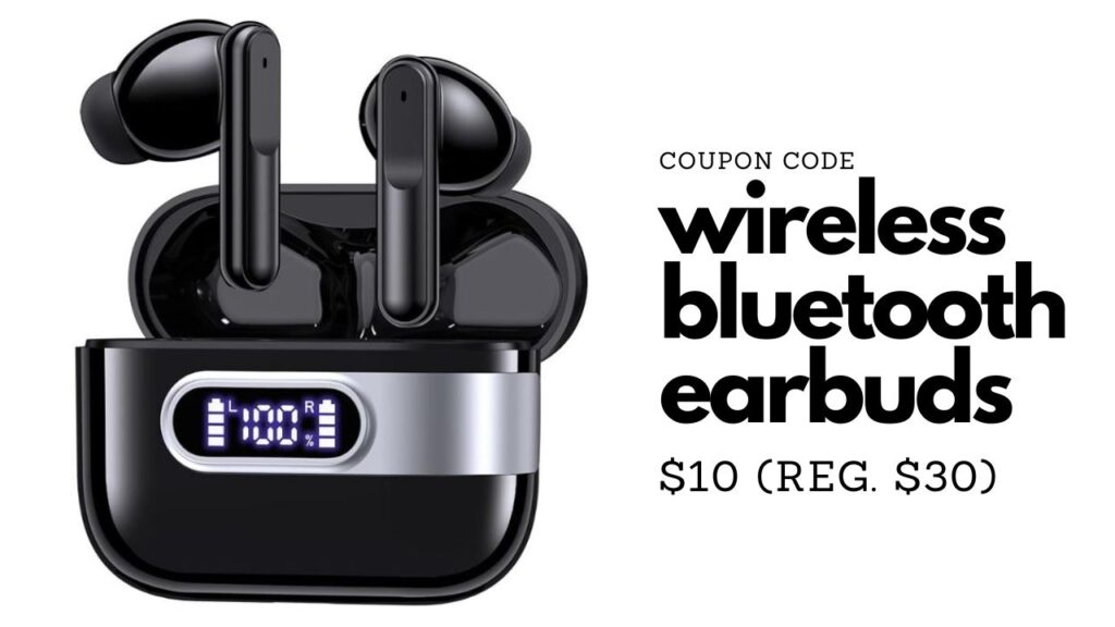 Amazon | Wireless Bluetooth Earbuds $10 (Reg. $30) :: Southern Savers