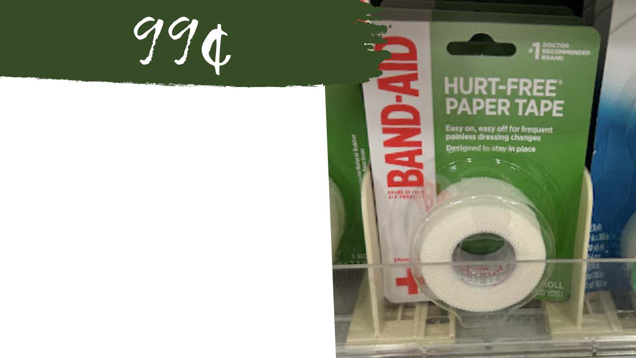 99¢ Band-Aid Paper Tape :: Southern Savers