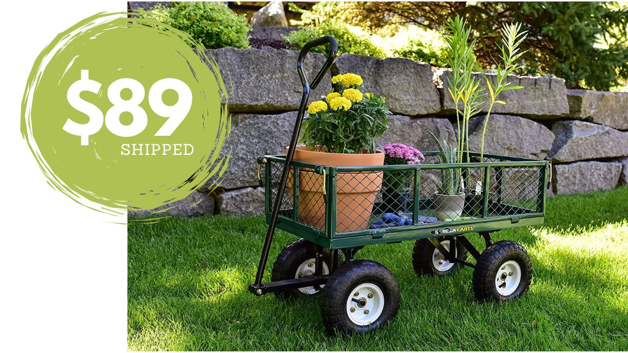 Gorilla Carts Steel Mesh Garden Cart $89 (reg. $109) at Walmart ...