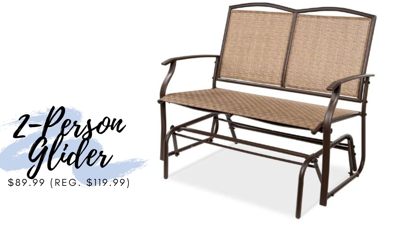 BCP Code | 2-Person Patio Swing Glider Just $89.99 :: Southern Savers