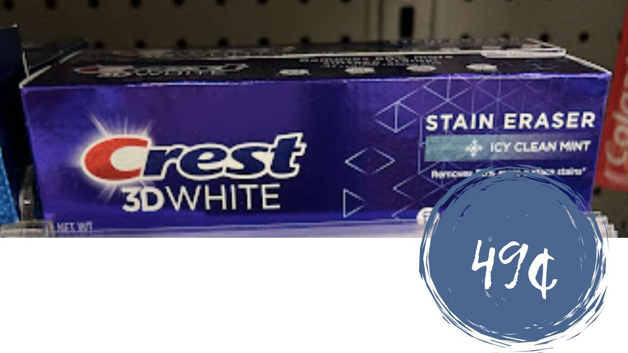 Pick Up Crest 3D White Toothpaste for 49¢ at CVS :: Southern Savers