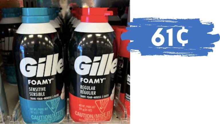61¢ Gillette Foamy Shave Cream at CVS, No Coupons Needed :: Southern Savers