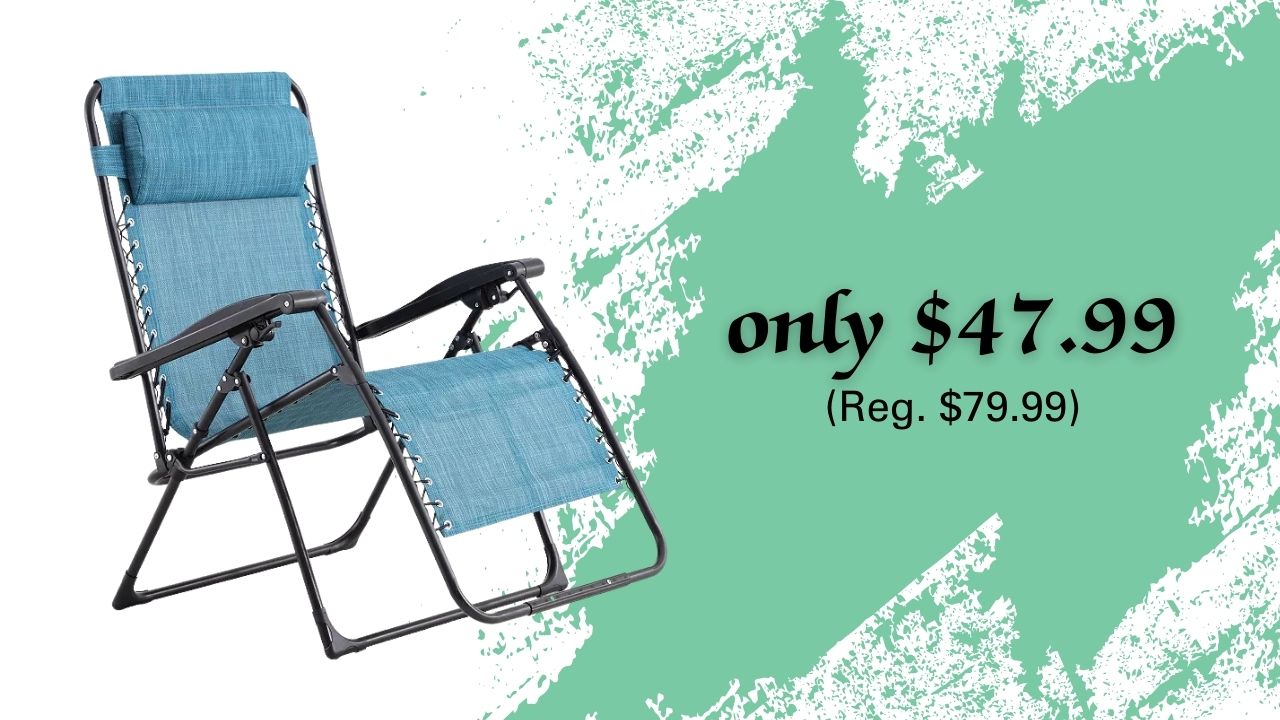 Kohl's Antigravity Chair $47.99 (reg. $79.99) :: Southern Savers