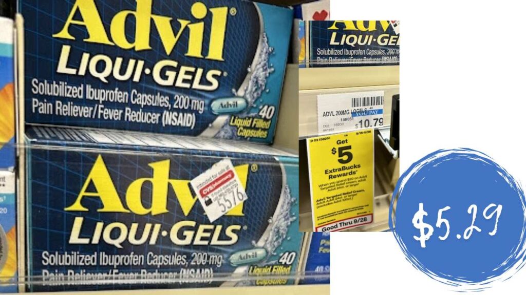 $5.49 Advil Liqui-Gels at CVS :: Southern Savers