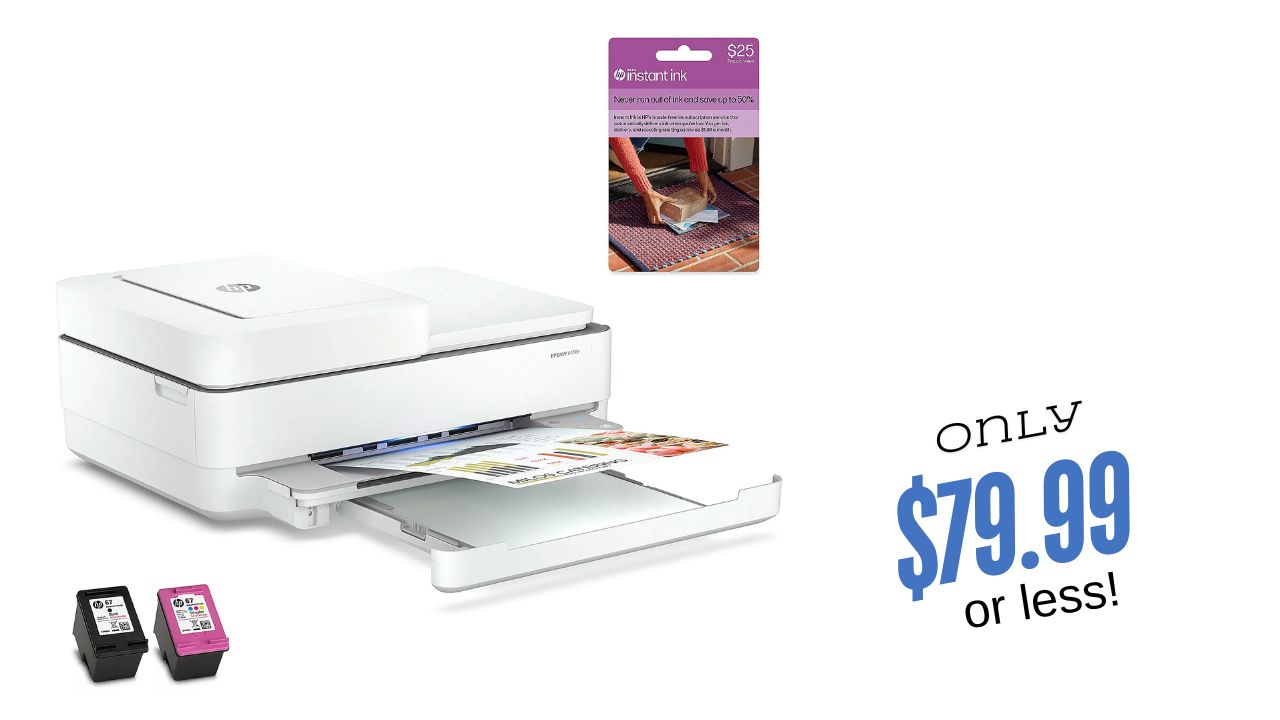 HP Envy All-in-One Wirelss Printer + $25 Ink Card $79.99 (reg. $130 ...