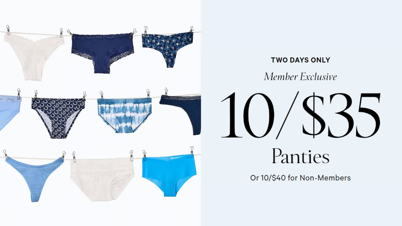 Victoria's Secret | 10 Panties for $35 | Mix & Match! :: Southern Savers