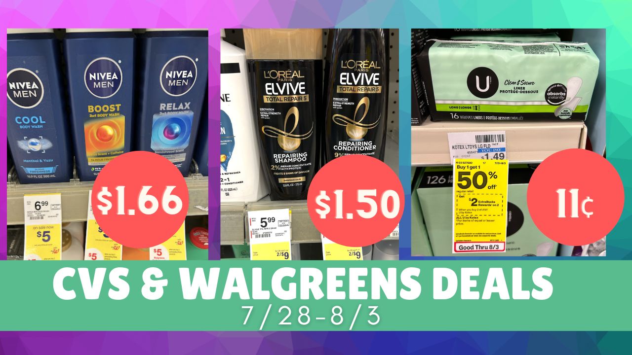Video: Top CVS & Walgreens Deals 7/28-8/3 :: Southern Savers