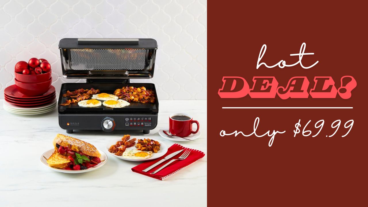 Ninja Sizzle Smokeless Indoor Grill and Griddle Now Just $69.99 (reg ...