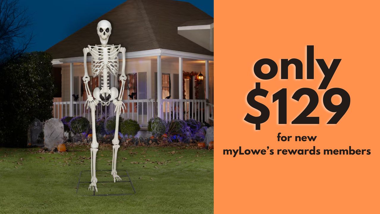 10-Feet Skeleton Yard Decoration $129 For New myLowe's Members (reg ...