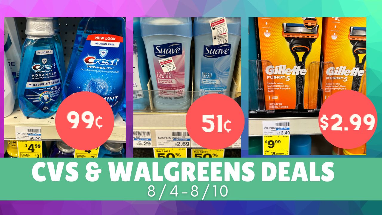 Video: Top CVS & Walgreens Deals 8/4-8/10 :: Southern Savers