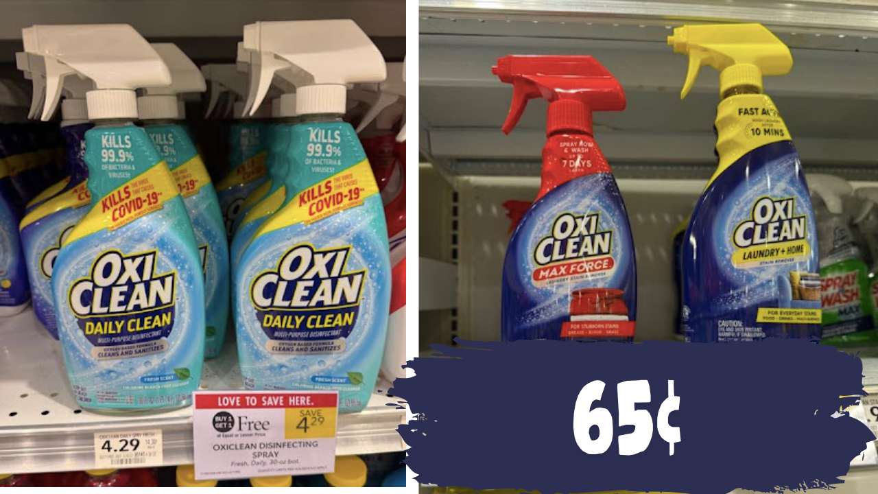 65¢ OxiClean Stain Remover Spray at Publix :: Southern Savers