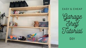 Quick, Easy and TONS of Storage | 2x4 Garage Shelf Tutorial ...