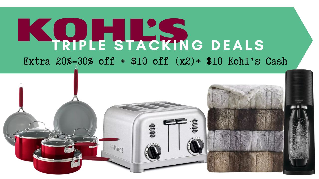 Kohl's Triple Stacking Coupon Deals Ending Today! :: Southern Savers