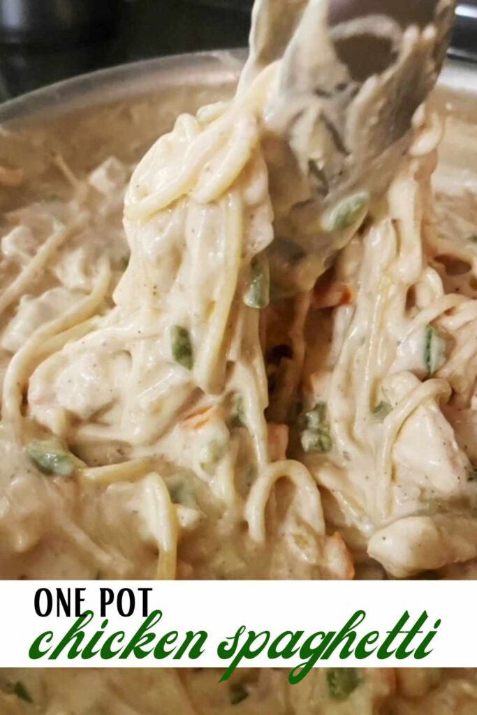 One Pot Chicken Spaghetti Recipe :: Southern Savers