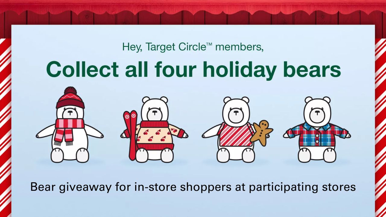 Target Circle Holiday Bear Giveaway 11/29, 12/7, 12/21-22 :: Southern ...