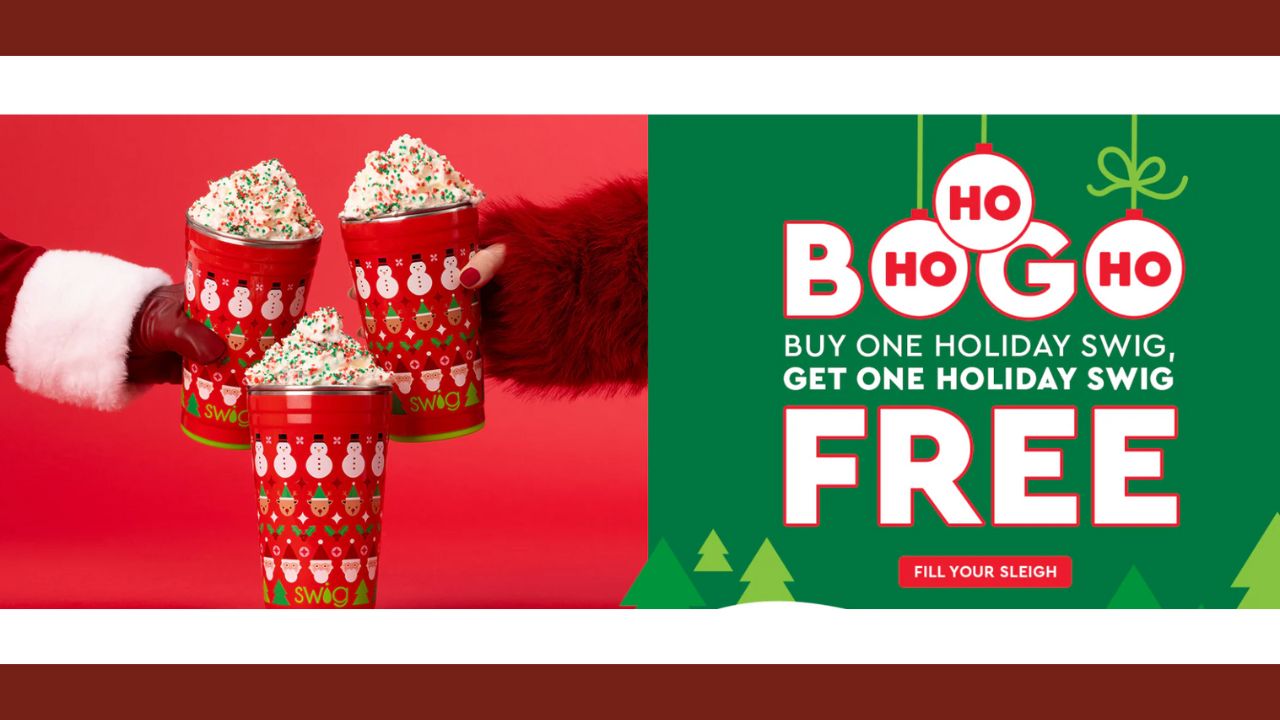 Swig Life BOGO Holiday Cups, Straws and Bags :: Southern Savers