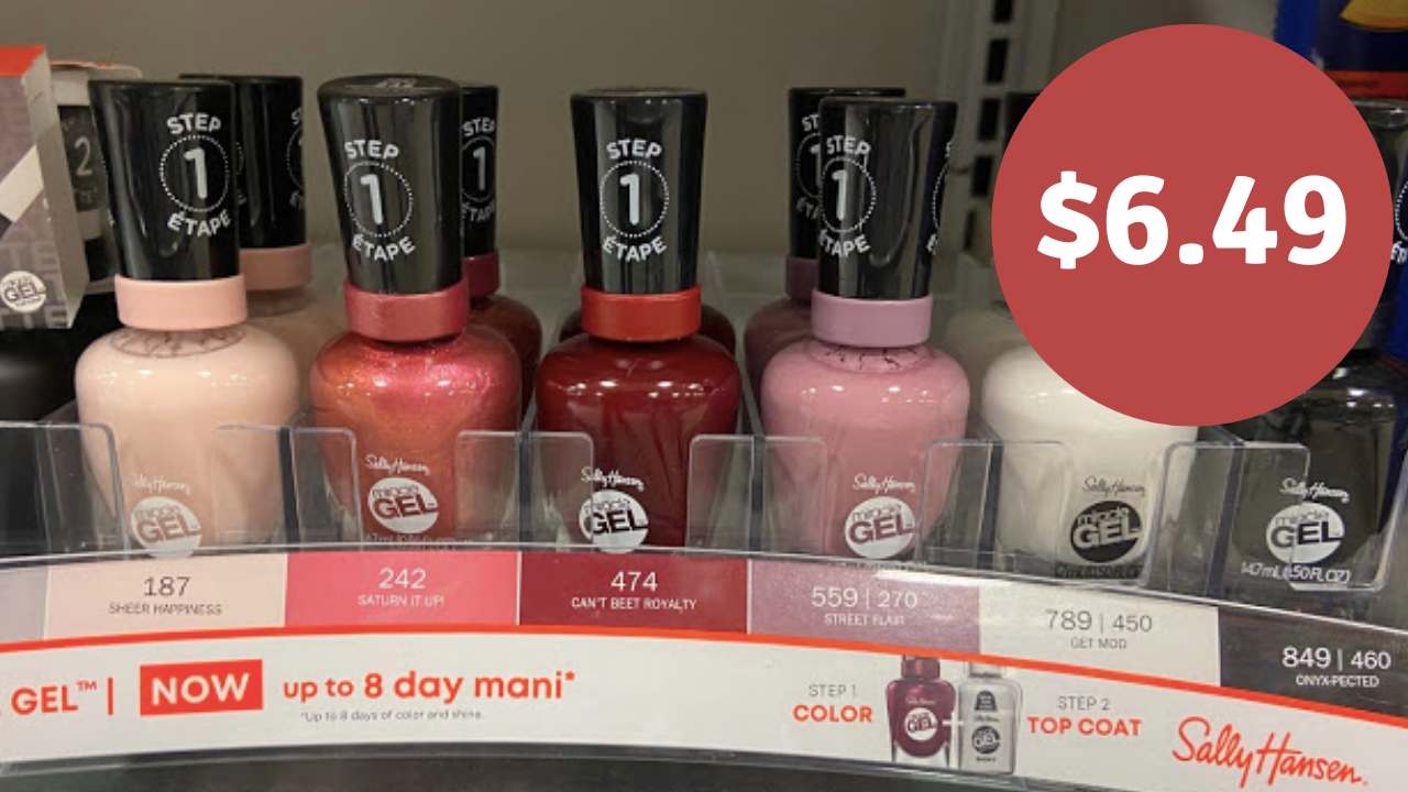 $6.49 Sally Hansen Miracle Gel Polish at CVS (reg. $12.49) :: Southern ...