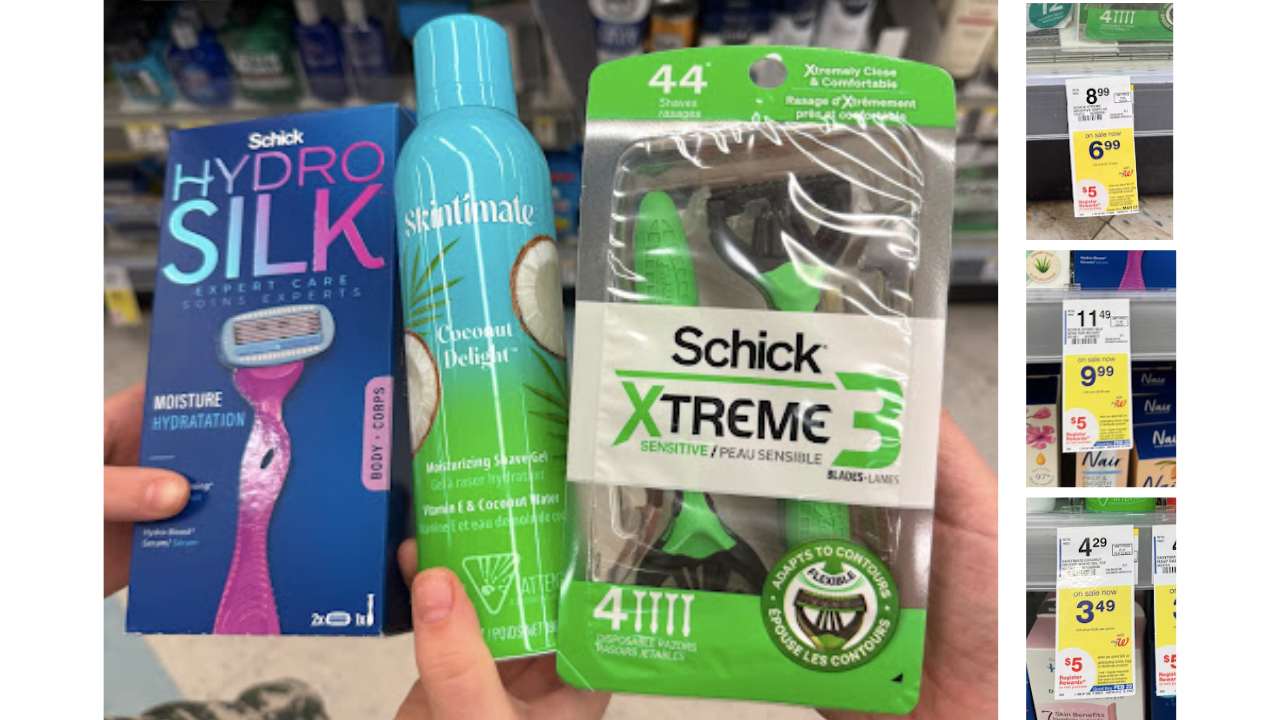 Walgreens Deal Idea | $3.82 Schick Razors & Skintimate Shave Gel ...