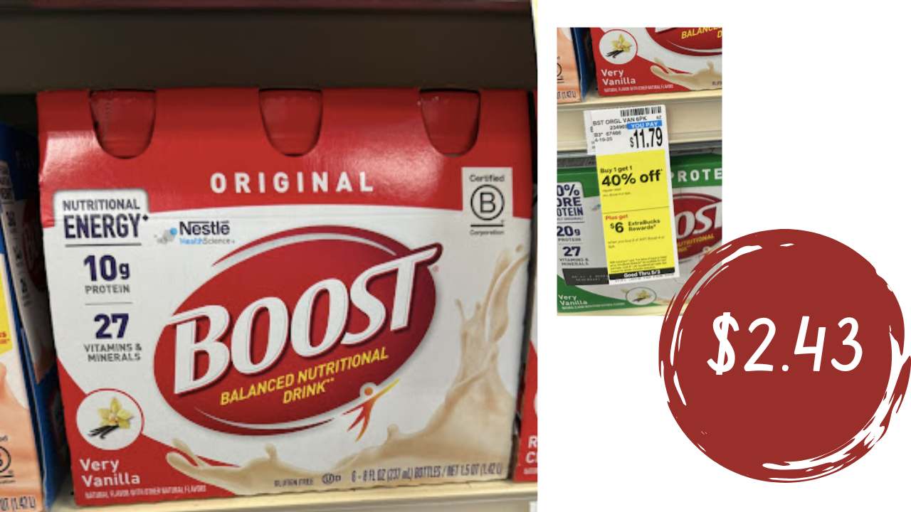 Get $2.43 Boost Shake 6-Packs (reg. $11.79) :: Southern Savers