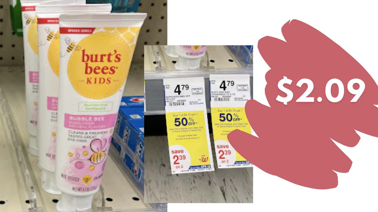 $2.09 Burt's Bees Kids Toothpaste :: Southern Savers