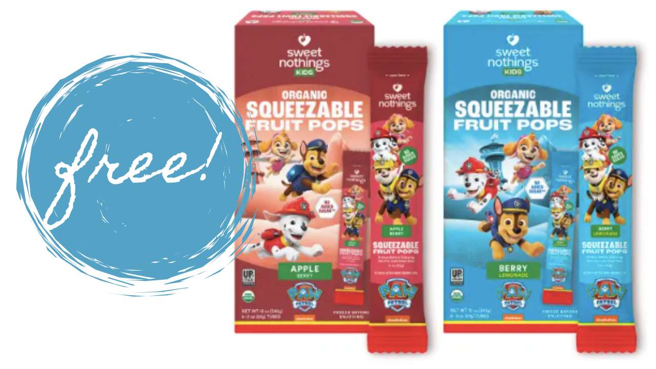 FREE Sweet Nothings PAW Patrol Squeezable Fruit Pops! :: Southern Savers