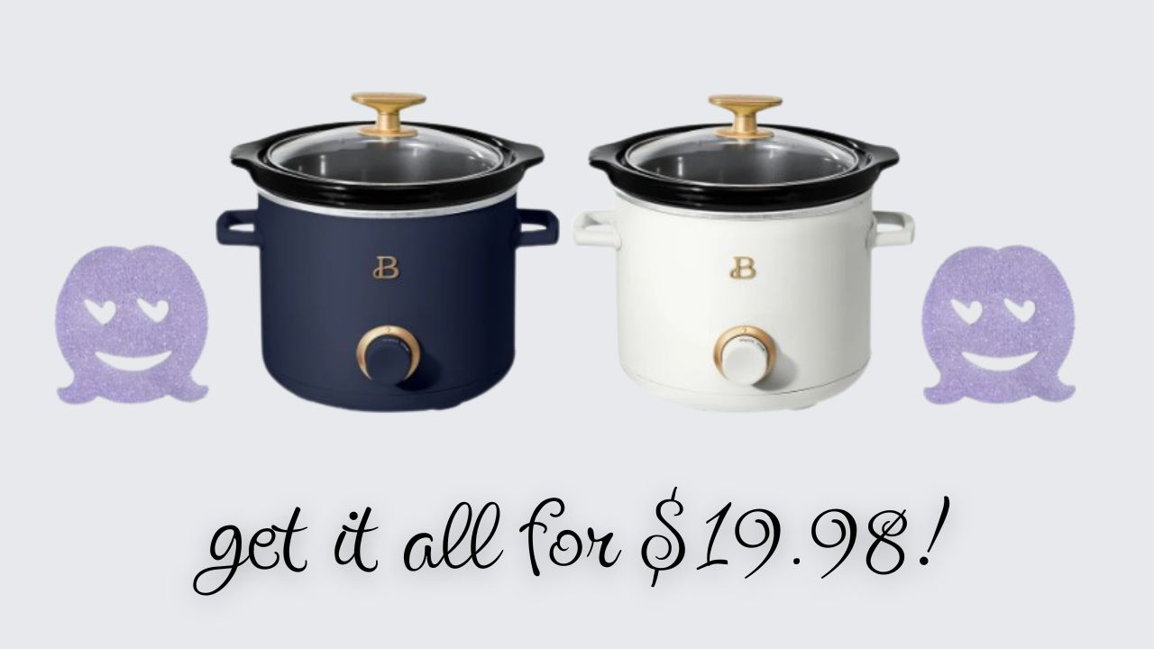 TWO Beautiful 2-Quart Slow Cookers w/ Scrub Mommies For $19.98 (reg ...