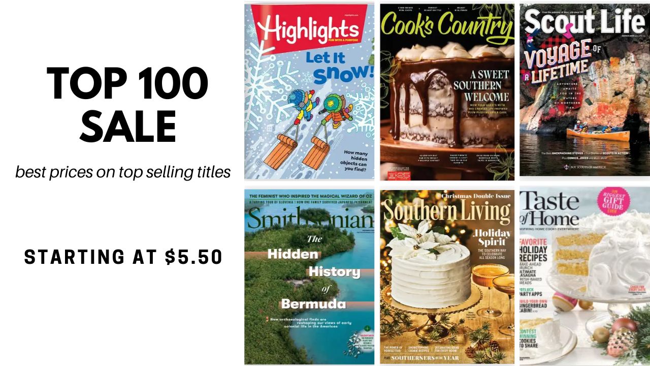 Top 100 Magazines on Sale This Weekend Up to 80% off :: Southern Savers