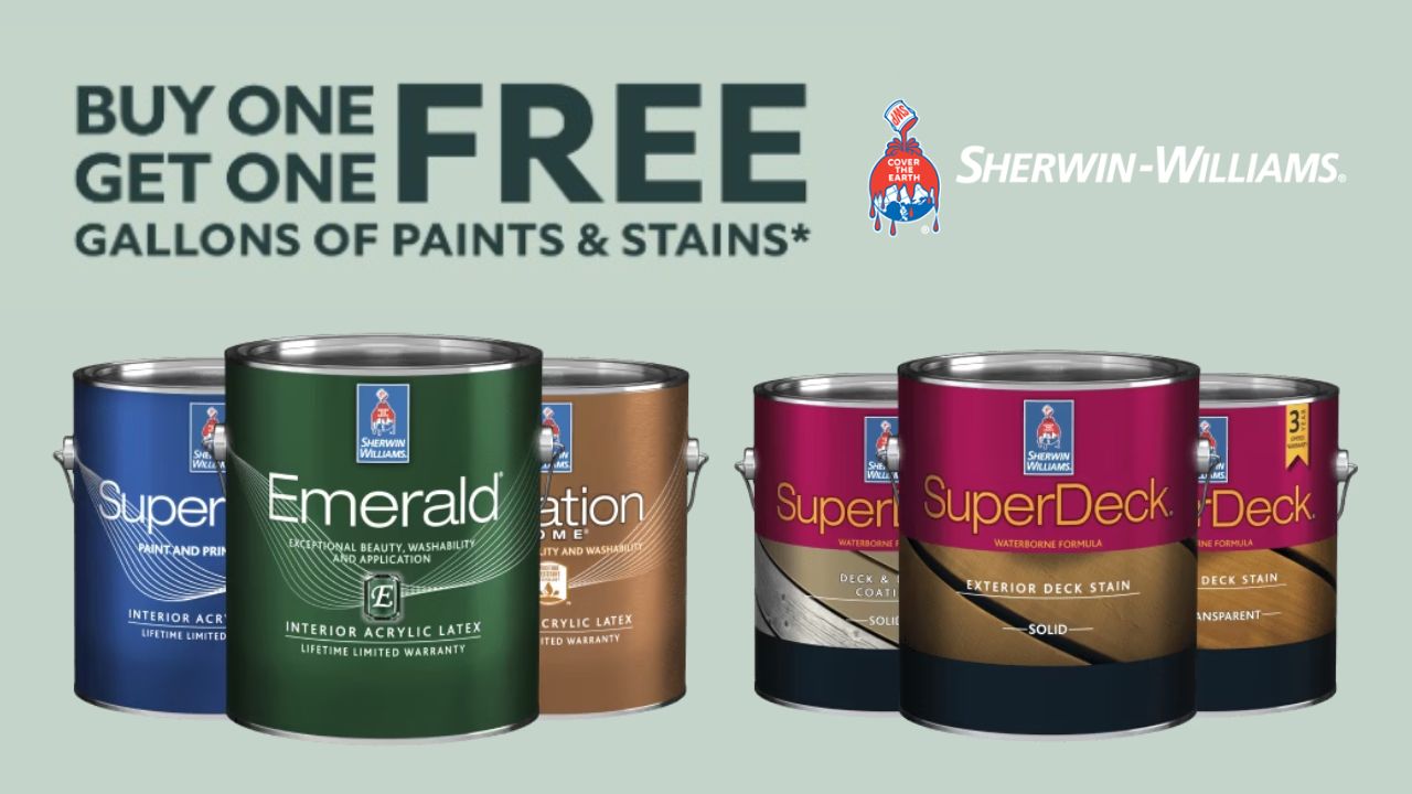 Ends Tomorrow: Sherwin Williams B1G1 Paints & Stains! :: Southern Savers
