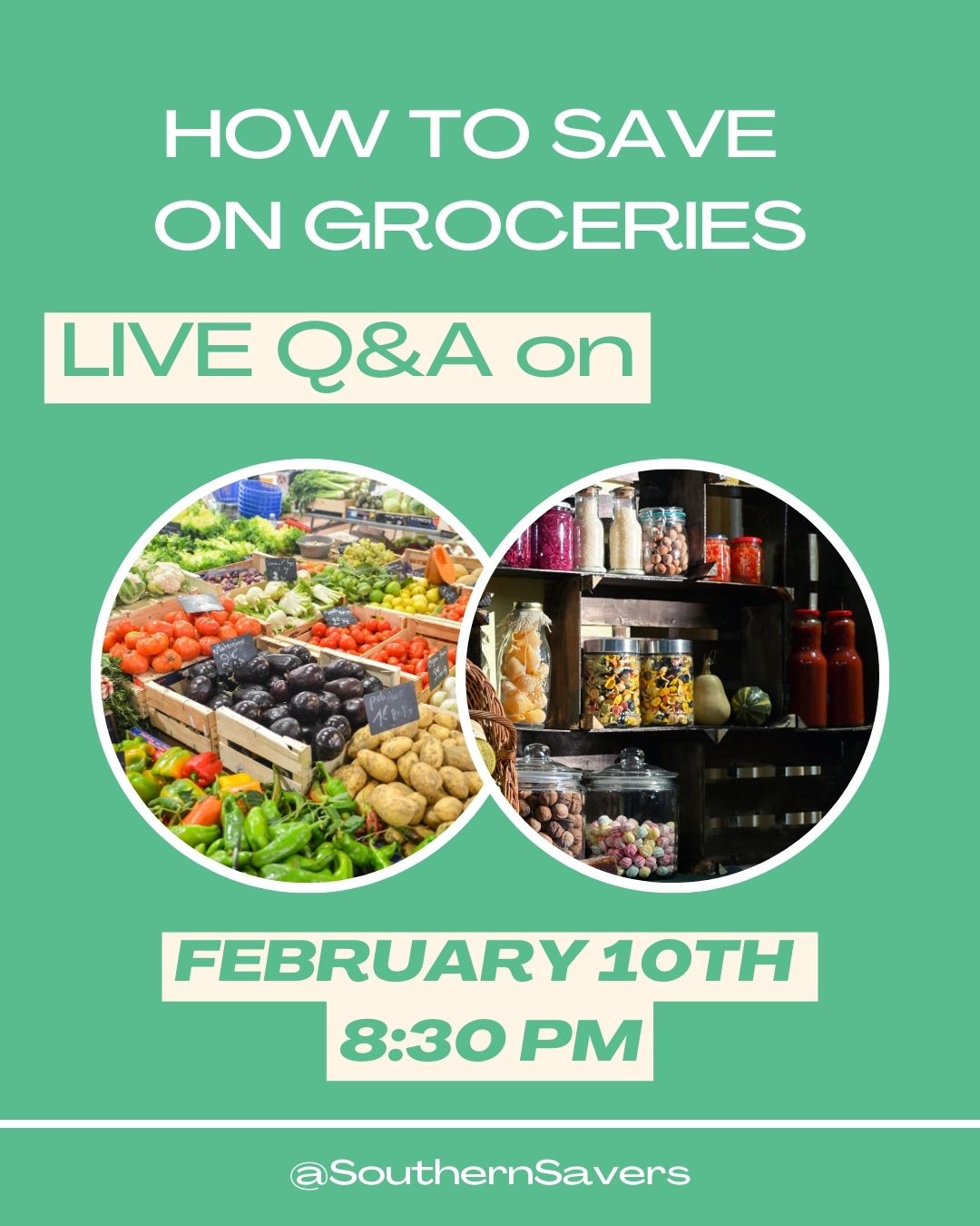 Weekly Live Q&As Return This Monday | How to Save on Groceries ...