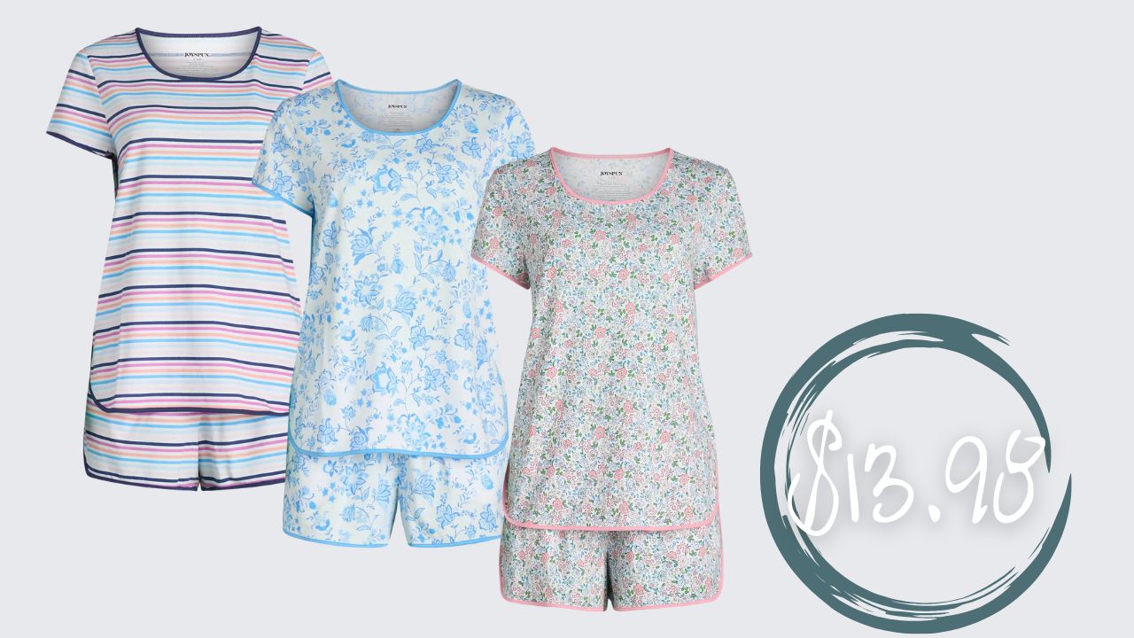 Joyspun 2-Piece Women's Pajama Set $13.98 at Walmart :: Southern Savers