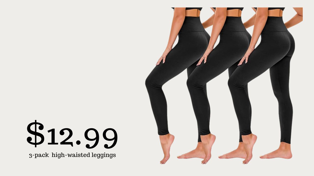3-Pack High Waisted Leggings $12.99 (reg. $35) at Amazon :: Southern Savers