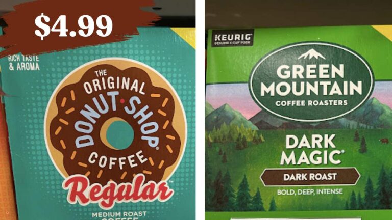 $4.99 McCafe, Green Mountain, or Donut Shop 10-Count K-Cups ...