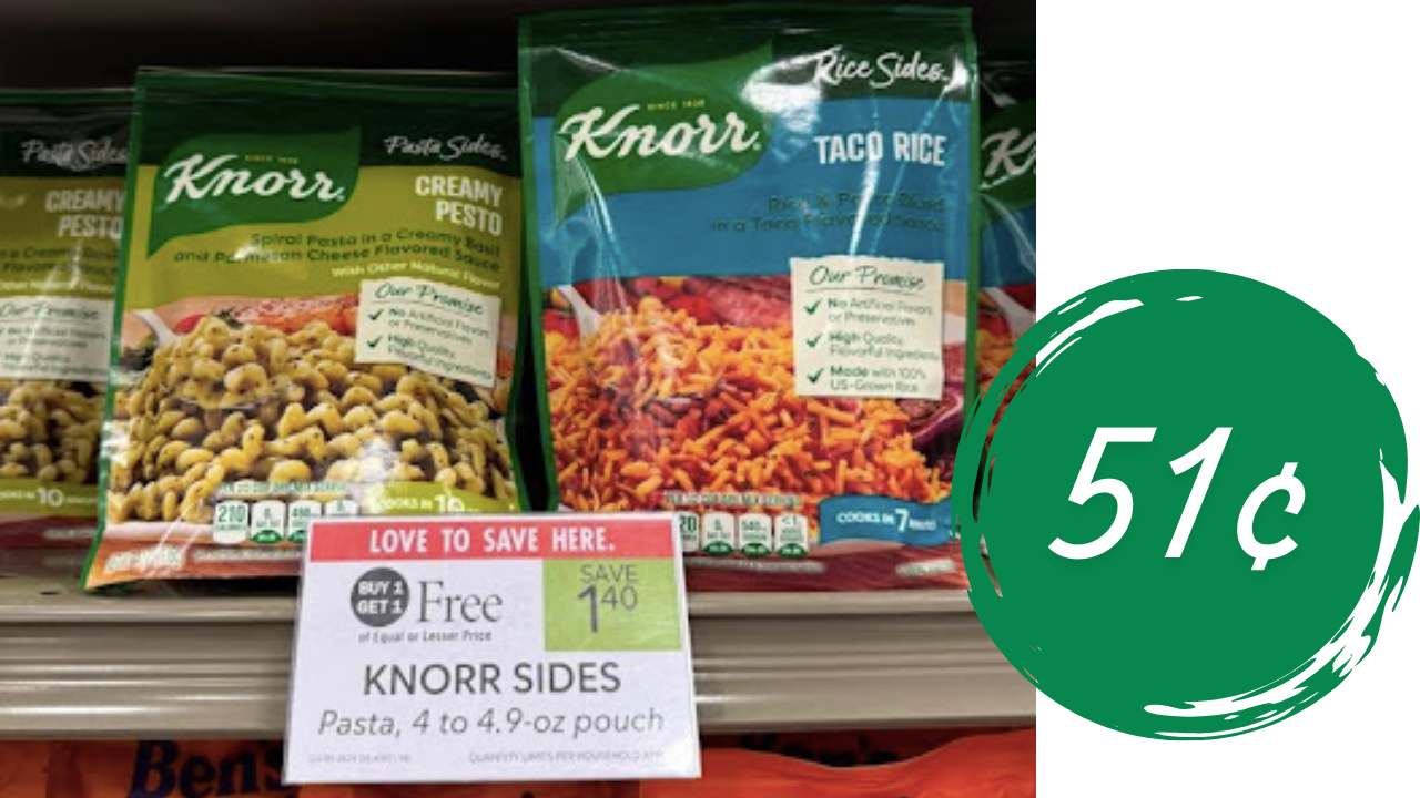 51¢ Knorr Pasta & Rice Sides at Publix :: Southern Savers