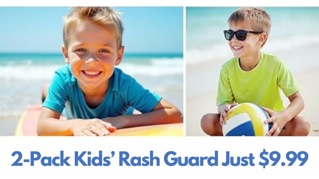 Amazon Code | Kids' Rash Guard 2-Pack Just $9.99 :: Southern Savers