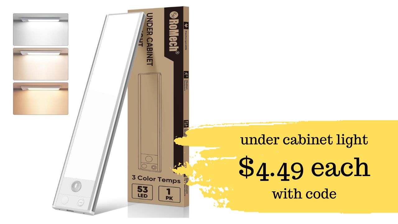 Under Cabinet Lights with Motion Sensor $4.49 with Code :: Southern Savers