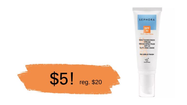 $5 Sephora Collection Daily Mineral Sunscreen SPF 30 (reg. $30 ...