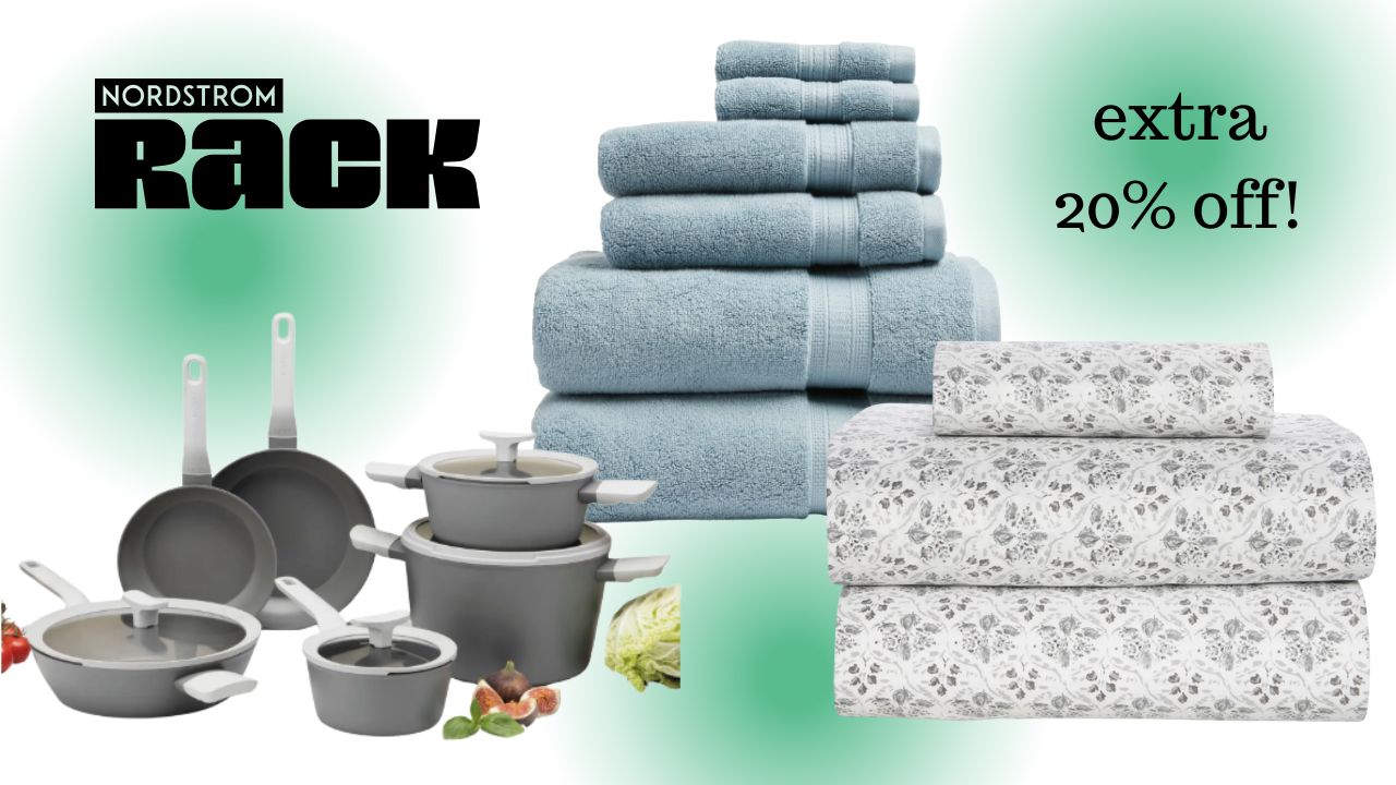 Nordstrom Rack Home Sale | Extra 20% Off Bed, Bath & Kitchen ...