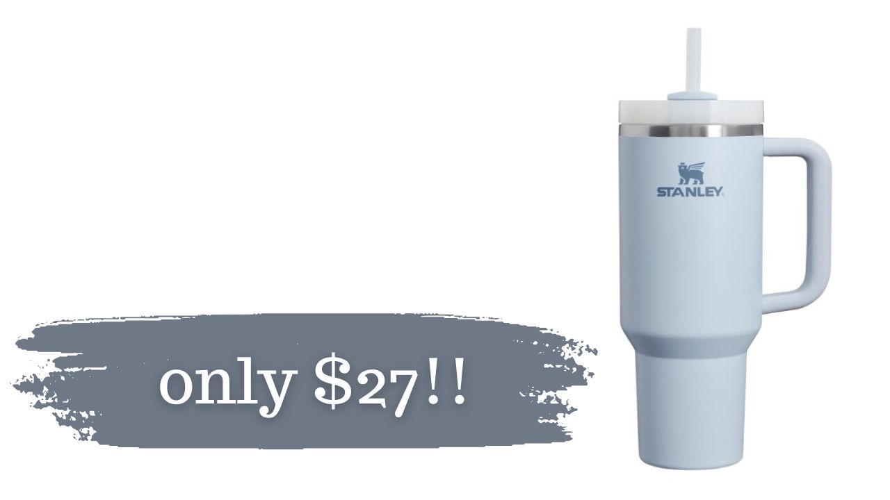 Stanley 40-Ounce Quencher Tumbler w/ Handle and Straw Only $27 at ...