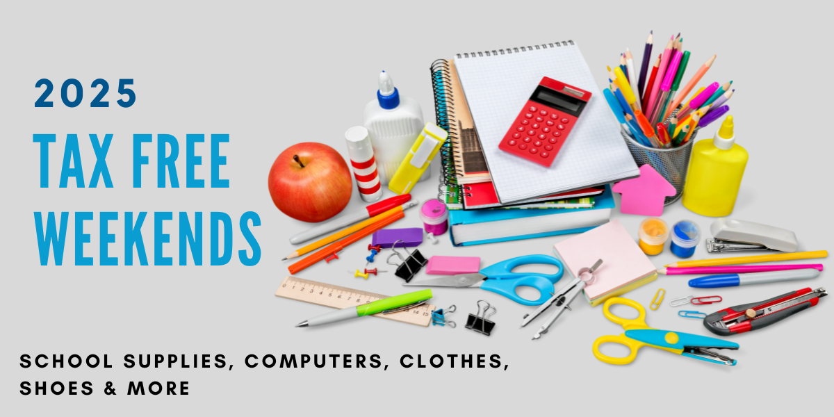 2025 Back to School Tax Free Shopping Weekends :: Southern Savers