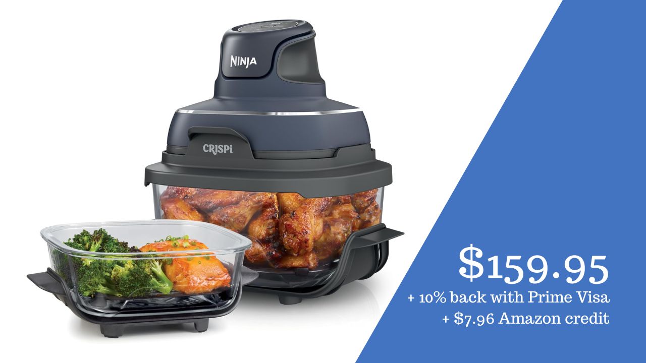 Ninja Crispi 4-in-1 Portable Glass Air Fryer As Low As $135.99 ...