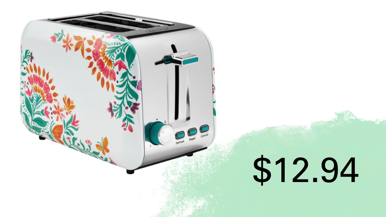 $12.94 Pioneer Woman Stainless Steel 2-Slice Toaster (reg. $28 ...