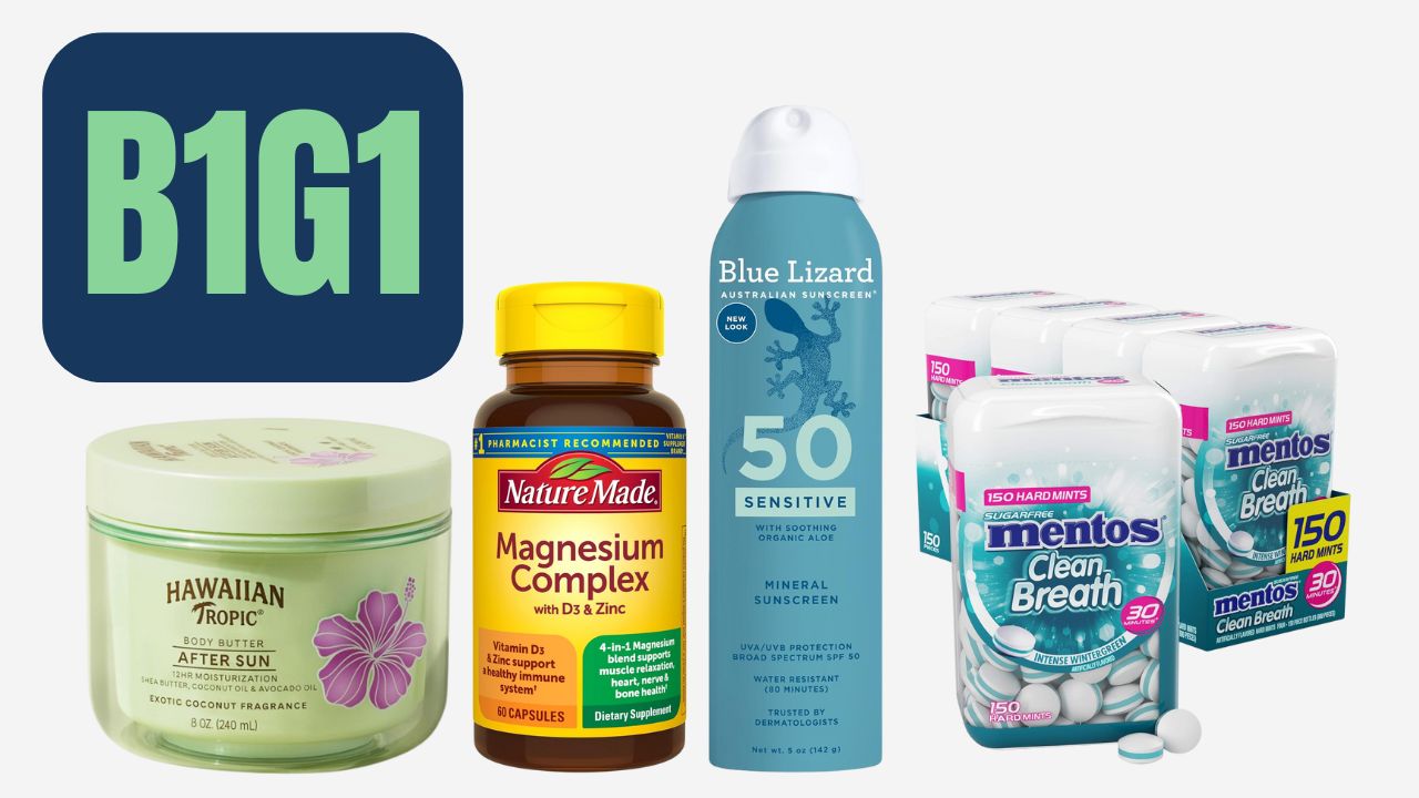 B1G1 Deals at Amazon | Sun Care, Gum & Vitamins :: Southern Savers