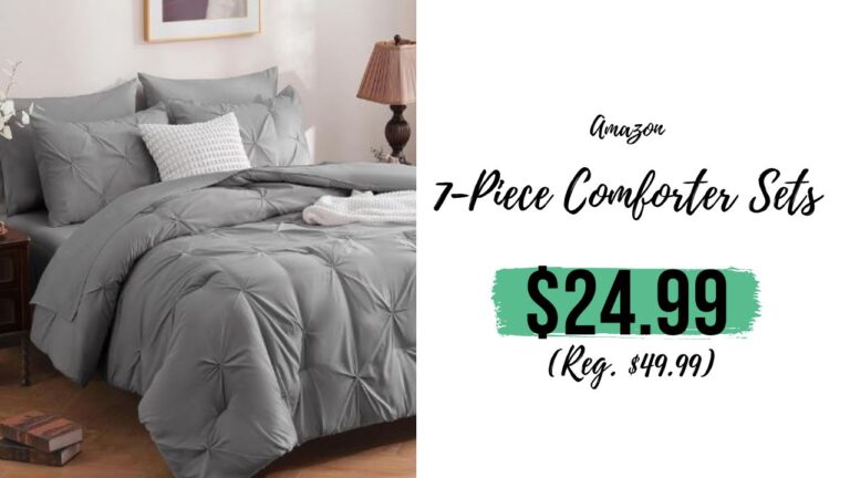 Last Chance Amazon Deal | 7-Piece Comforter Set Just $24.99! :: Southern Savers