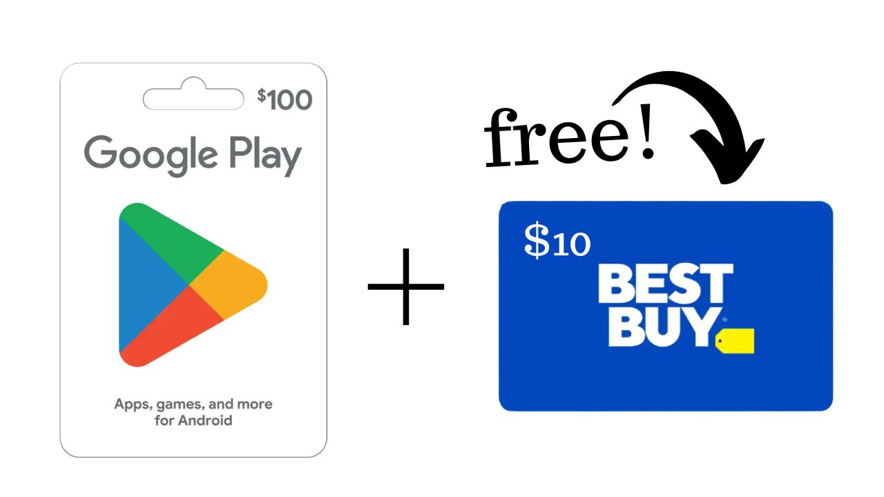 Free $10 Best Buy e-Gift Card when you buy a $100 Google Play Gift Card ...