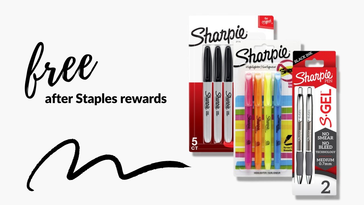 FREE Sharpie Products After Staples Rewards Points! Valid Online & In ...
