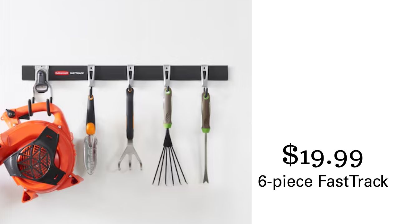 50% Off 6-Piece Rubbermaid FastTrack Garage Storage Rail System | Today ...