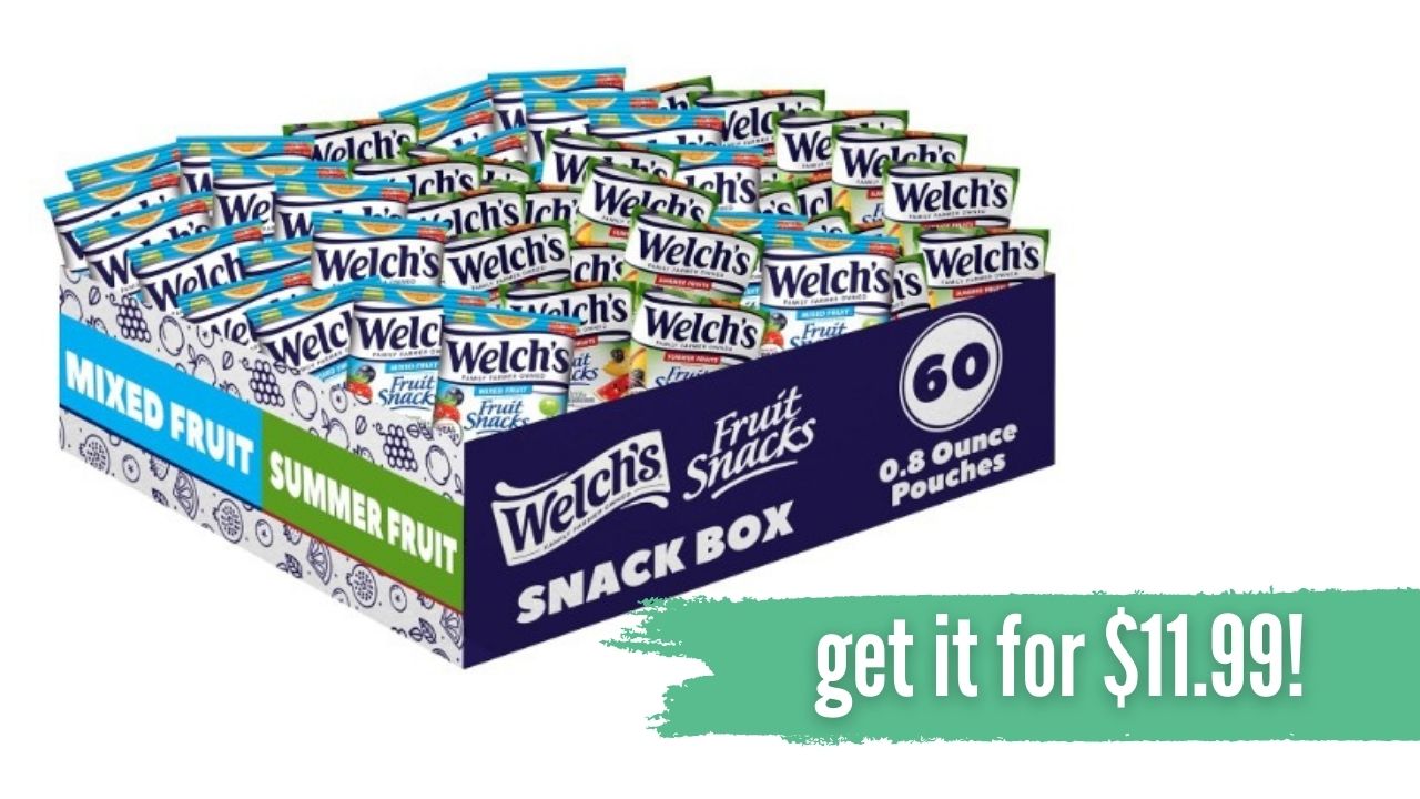 Welch's Fruit Snacks 60-Count Box Just $11.99 at Amazon + More Savings ...