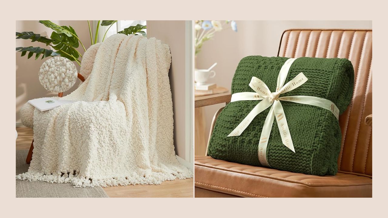 Amelie Knit Throw Blankets From $11.99 at Amazon (reg. $40) :: Southern ...